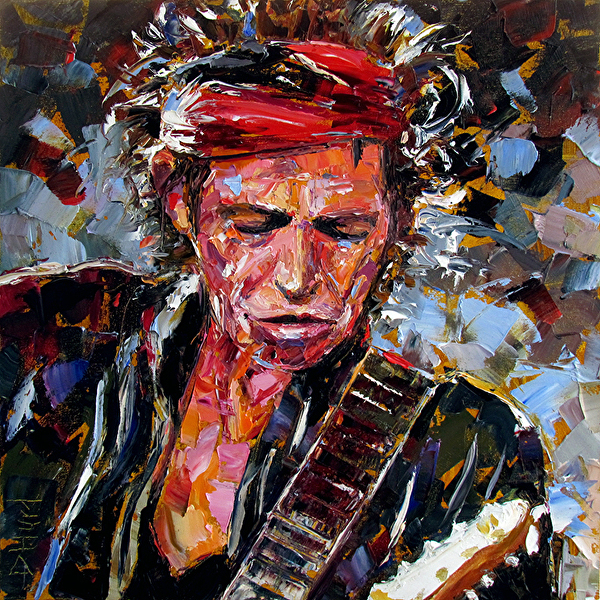 Daily Painters Abstract Gallery: Palette Knife Musician Art Portrait ...