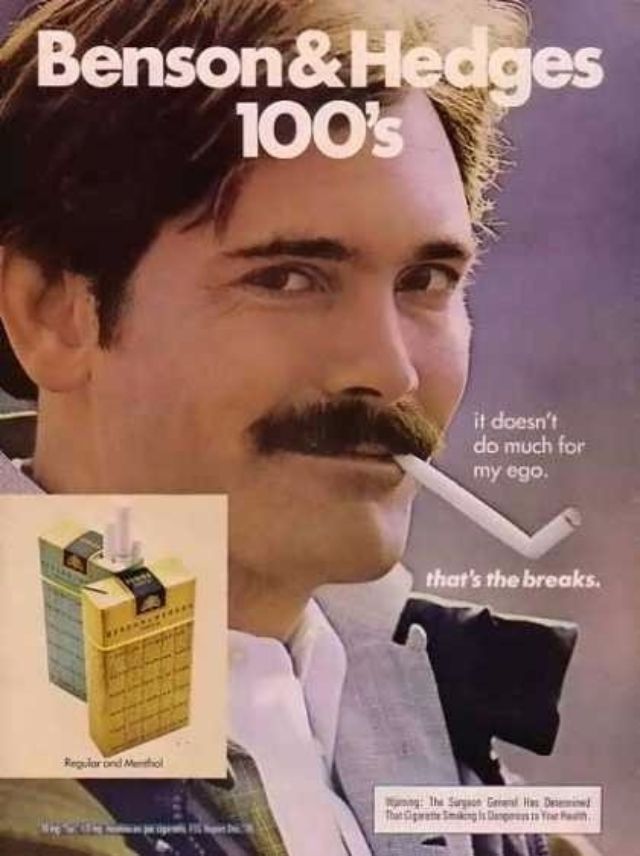 11 Pornstache Cigarette Ads From the 1970s ~ Vintage Everyday