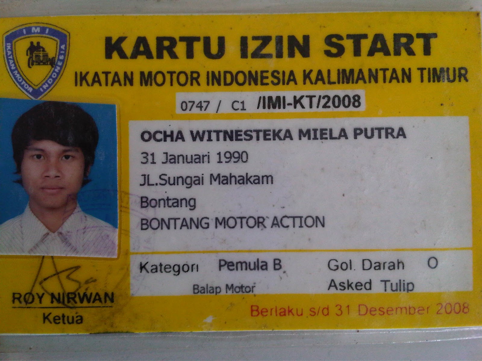 drag racer: Cara Memperoleh KIS (Kartu Ijin Start)
