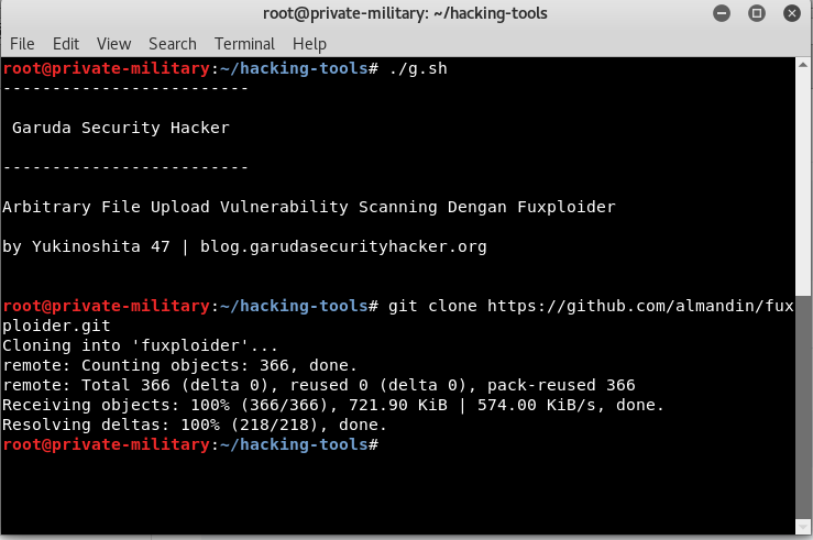kemudian masuk ke dalam direktori tools nya dengan menggunakan perintah