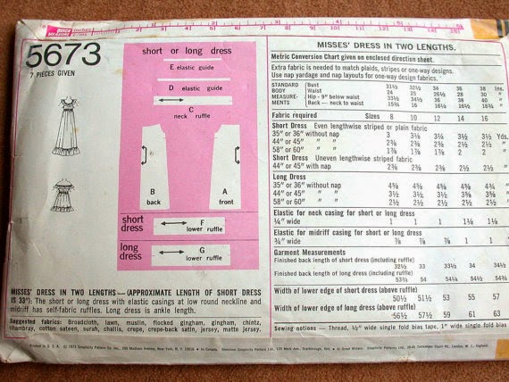 gold country girls: Patterns From The Past : Simplicity 5673 A Sweet ...