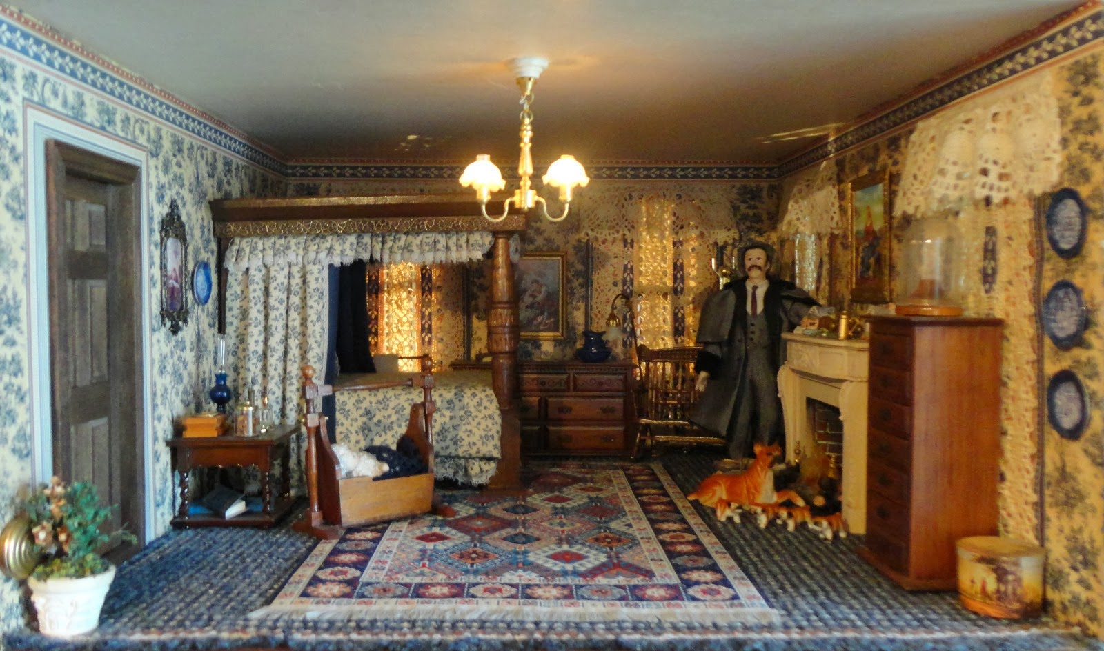 My Dream Dollhouse: "English Hunting Lodge" ~ Artist Bonnie Broel