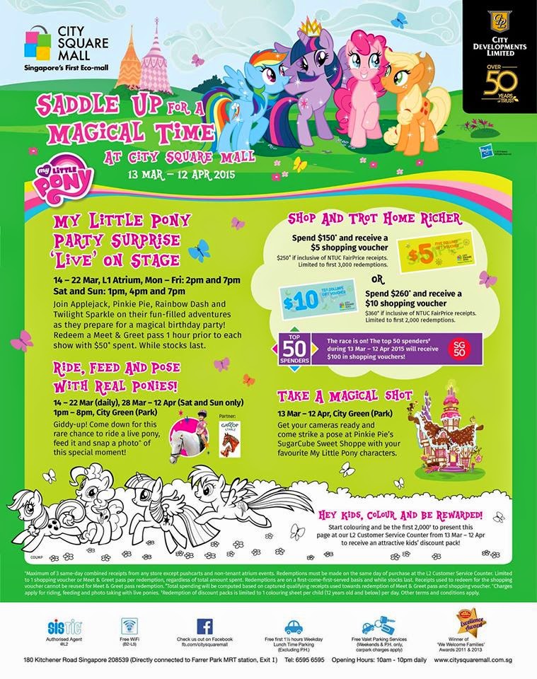 Catch My Little Pony Live And Live Ponies At City Square Mall!