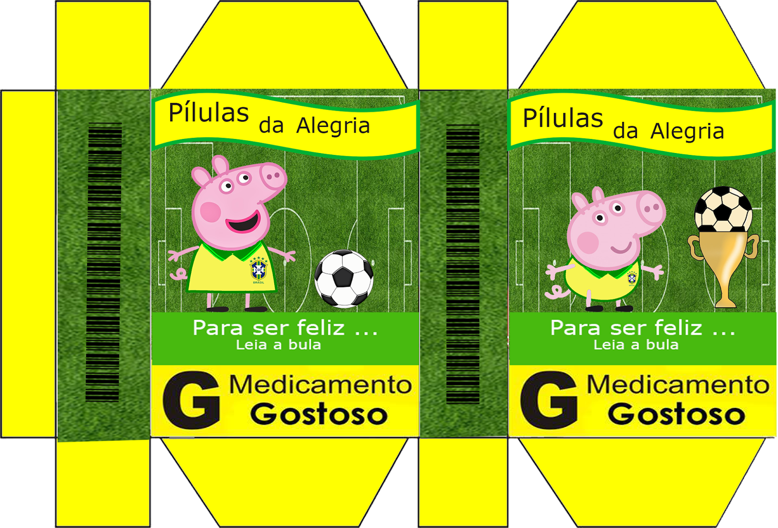 Kit de Aniversário "Peppa pig na Copa 2014" para Imprimir - Convites ...