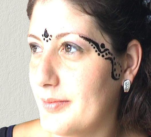Face Mehndi Design - Mehandi Design,Heena Designs,Indian Mehandi