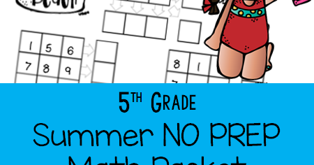 Kelly McCown: Summer Math Packet 5th grade to 6th grade
