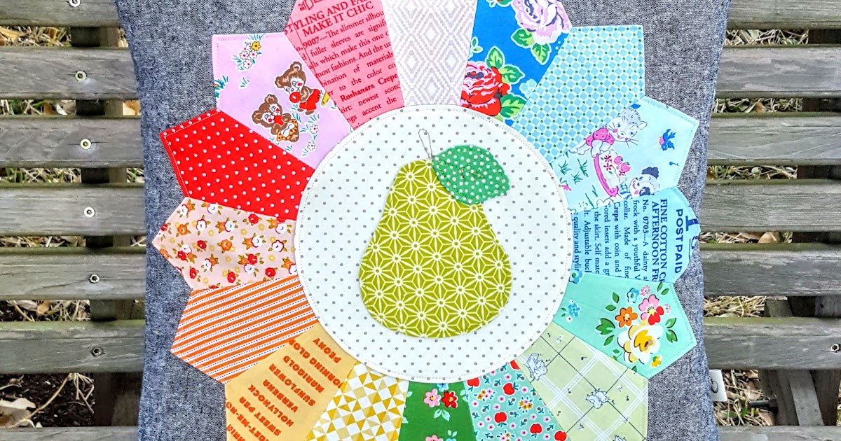 Fabric Mutt: Sweetie Pie Sew Along: Pear Block