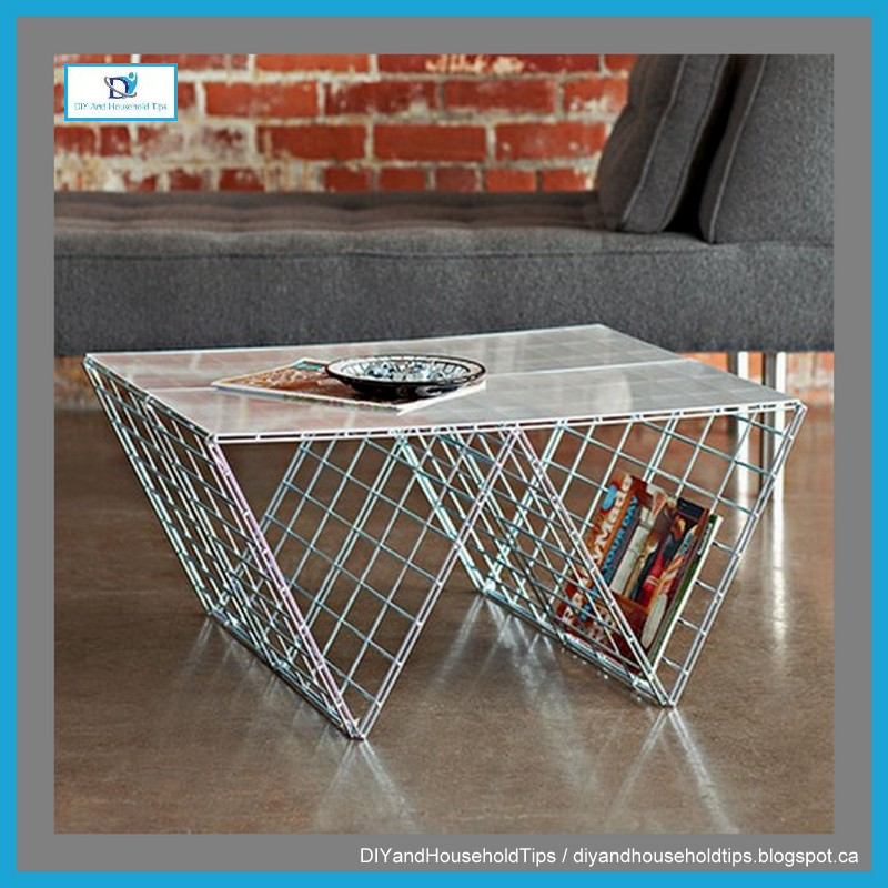 DIY And Household Tips: DIY Wire Side Table