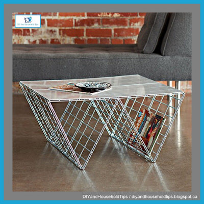 DIY And Household Tips: DIY Wire Side Table