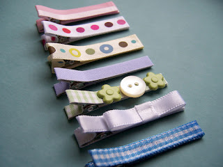 Homemade hair clips |ASheClub.blogspot.com