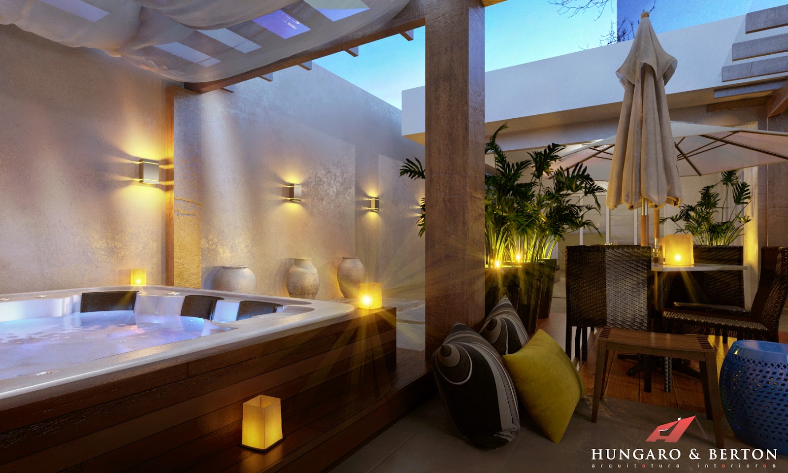 Arquitetura e Interiores: Área de Lazer | Spa