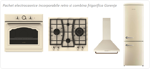 Seturi electrocasnice incorporabile retro cream | Incorporabile Premium ...