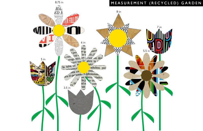E is for Explore!: Measurement Recycled Garden