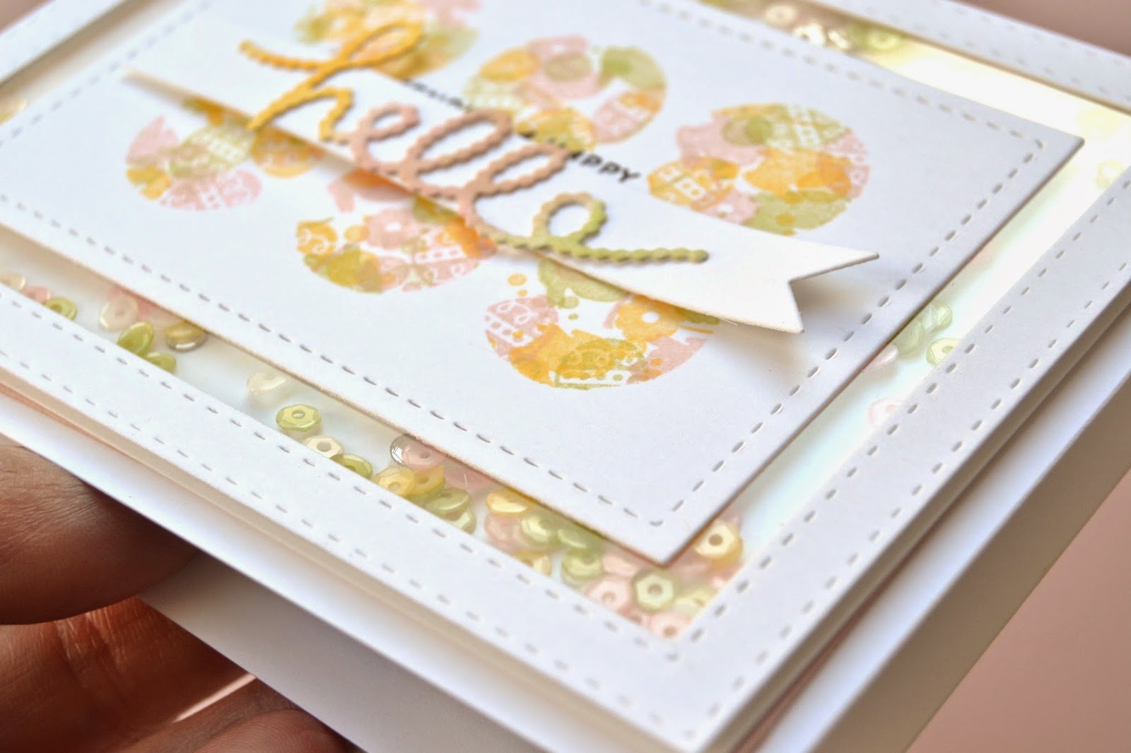 K and R Designs: A Happy Hello {Border Shaker}