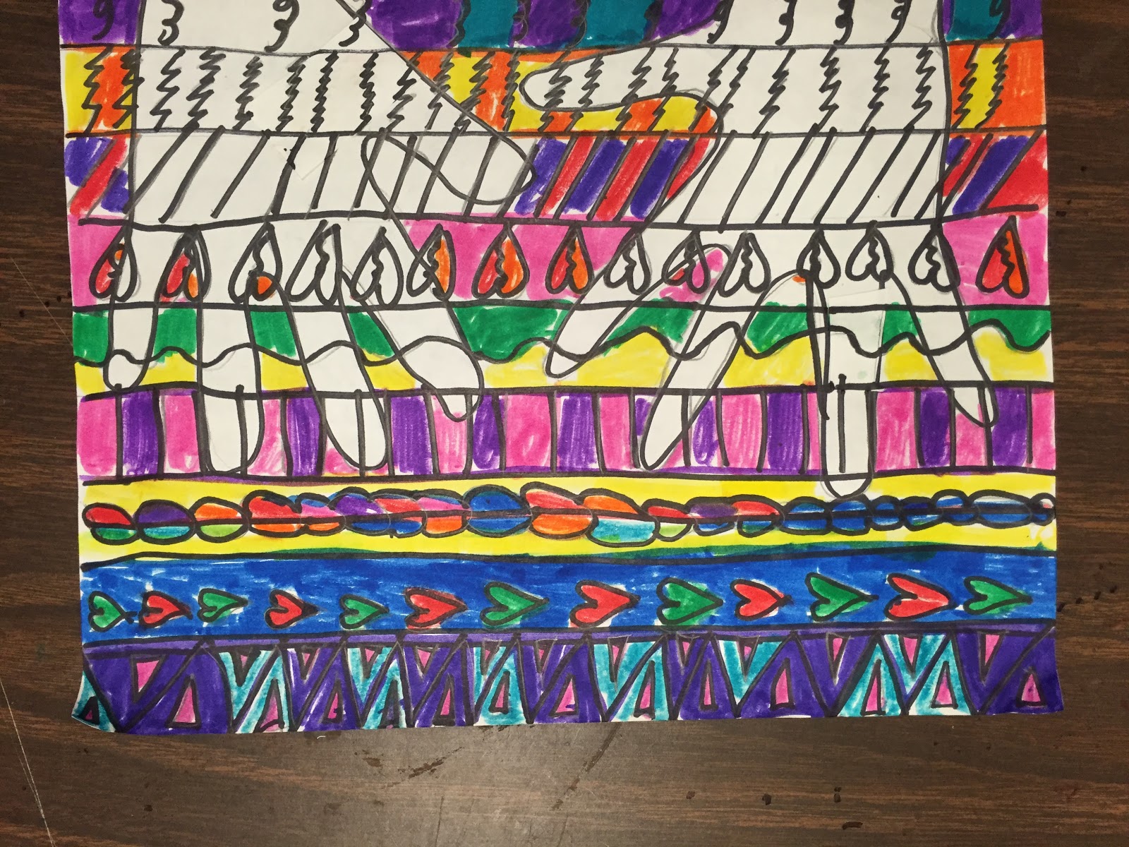 Art with Ms. Thomas: Fourth Grade Line and Pattern Hands