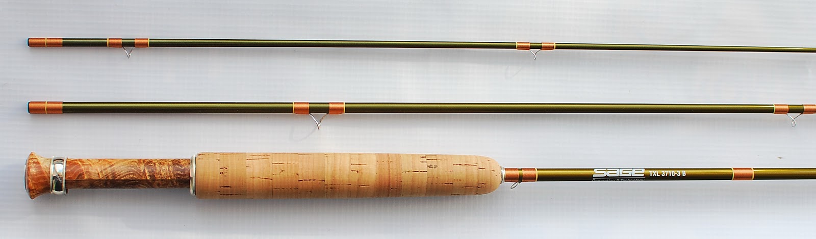 Handcrafted graphite and fiberglass fly rods: Sage TXL