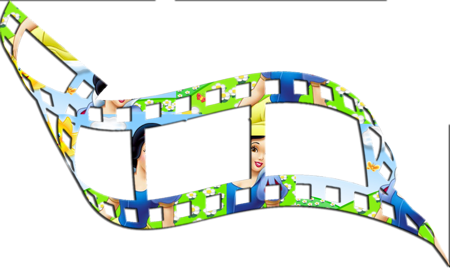 Disney Princess All Together and Alone. Free Printable Photo Frames ...