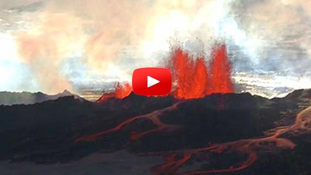 Iceland Volcano Spewing Smoke Video Geology Page