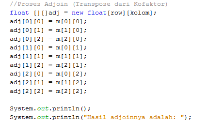 Mencari Invers & Determinan Matriks dengan Bahasa Pemrograman Java ...