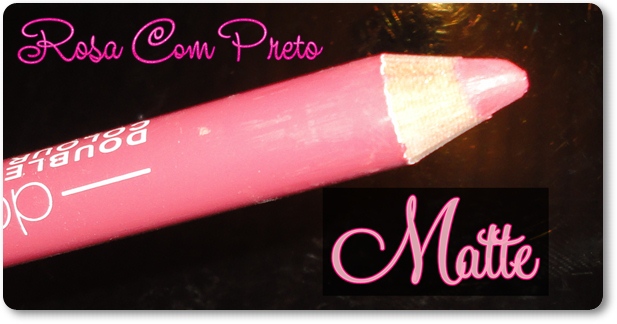 Rosa Com Preto: Lapis Davis Lips