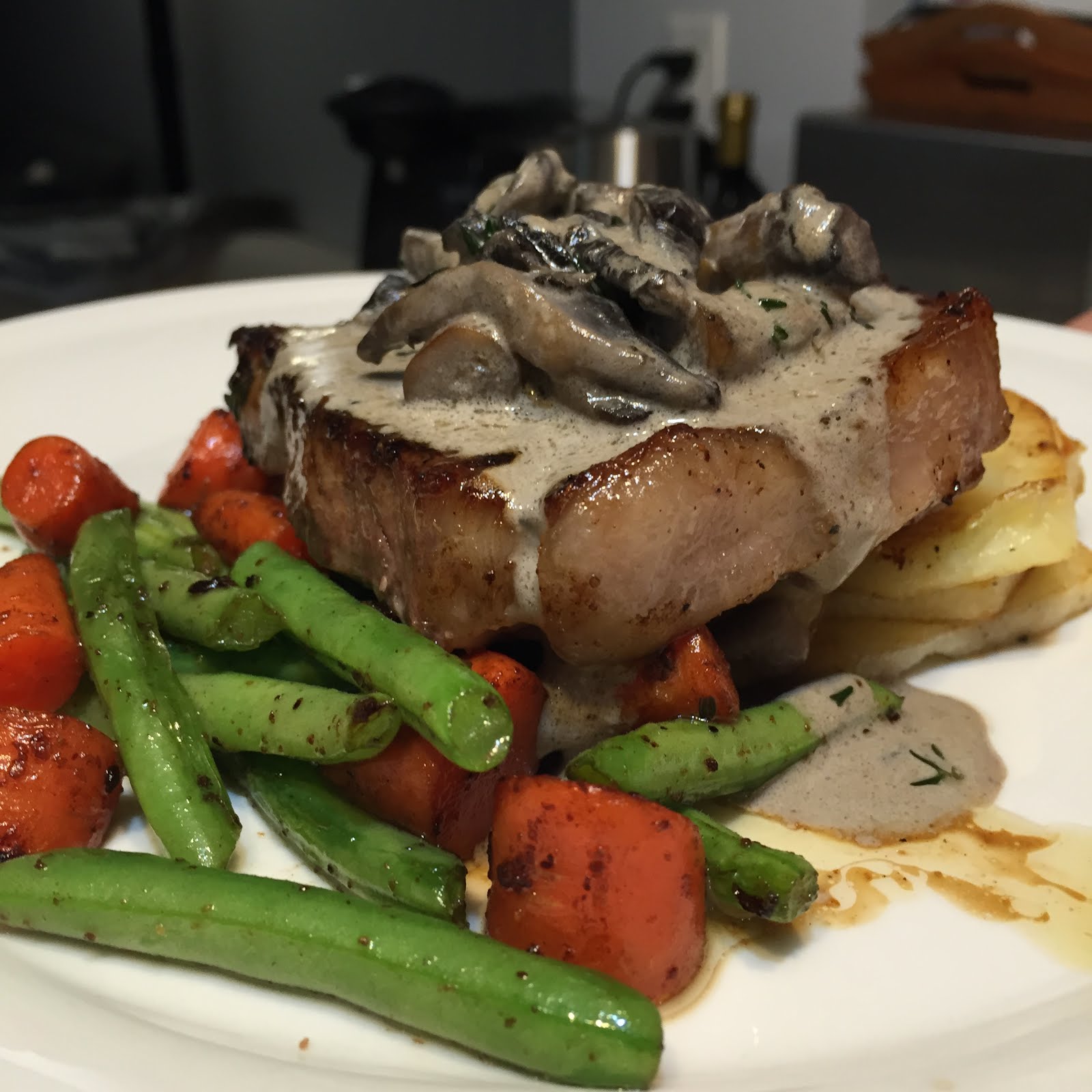 "The eyes eat first."