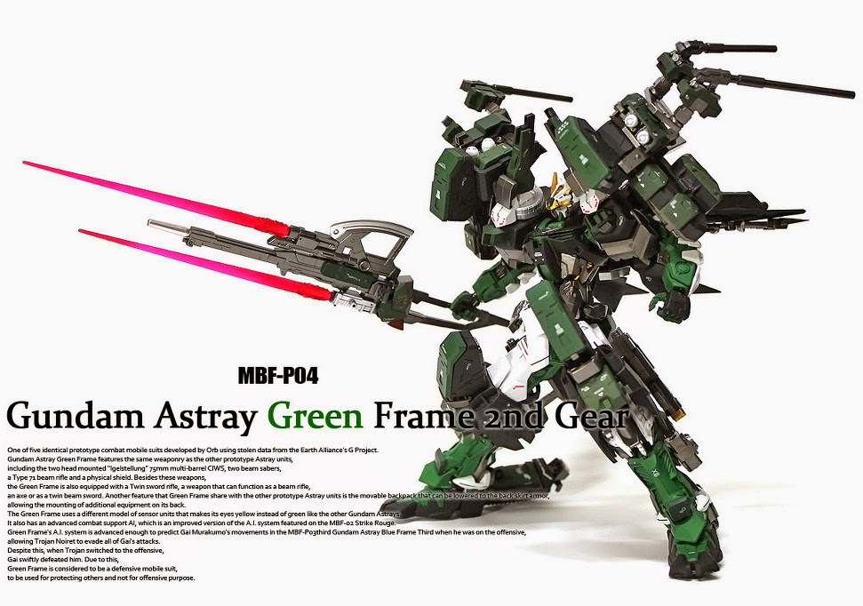 Custom Build: 1/100 Gundam Astray Green Frame 2nd Gear