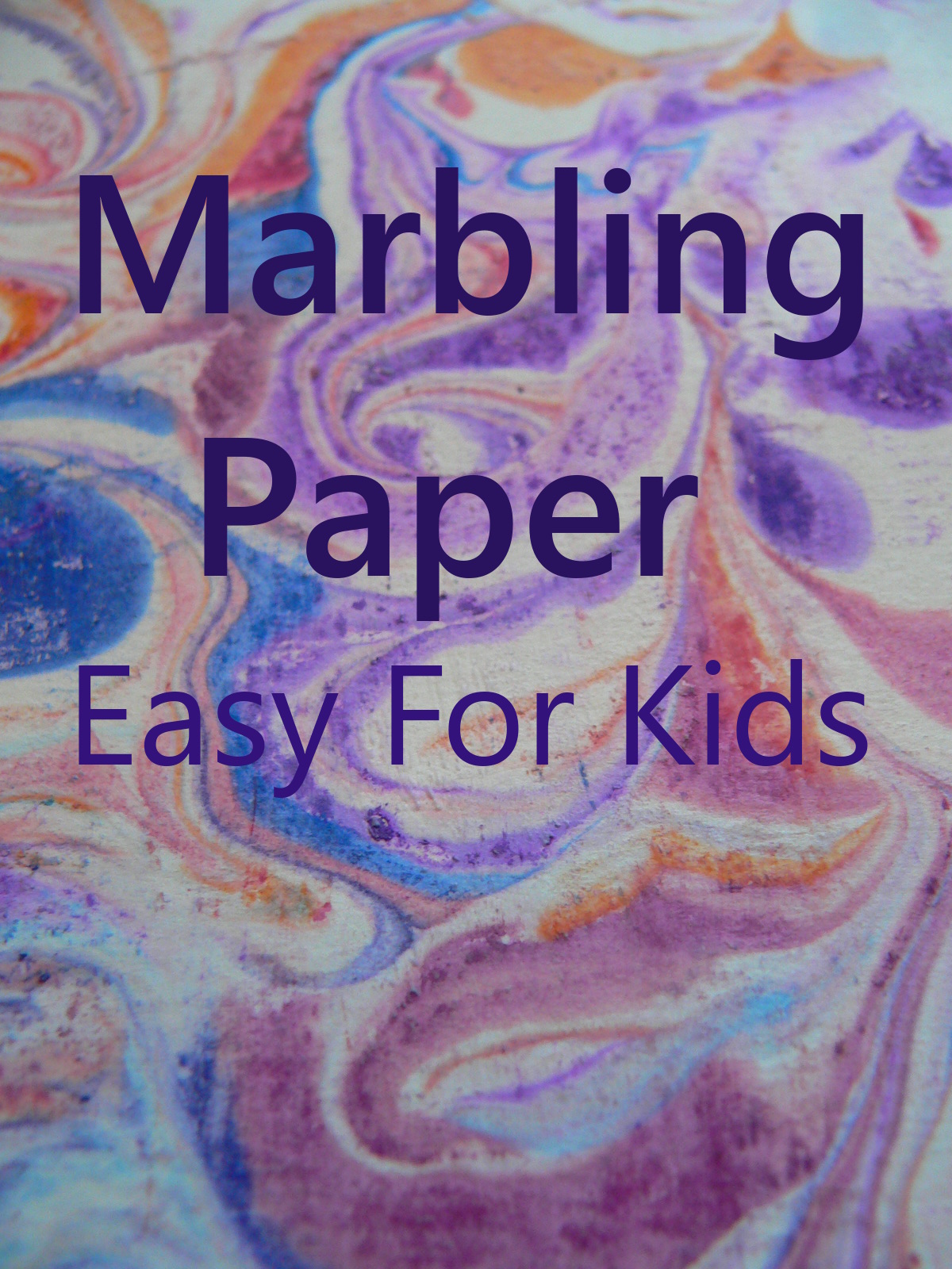 Carrie Ellen Art Studio: Marbling Paper: Easy For Kids