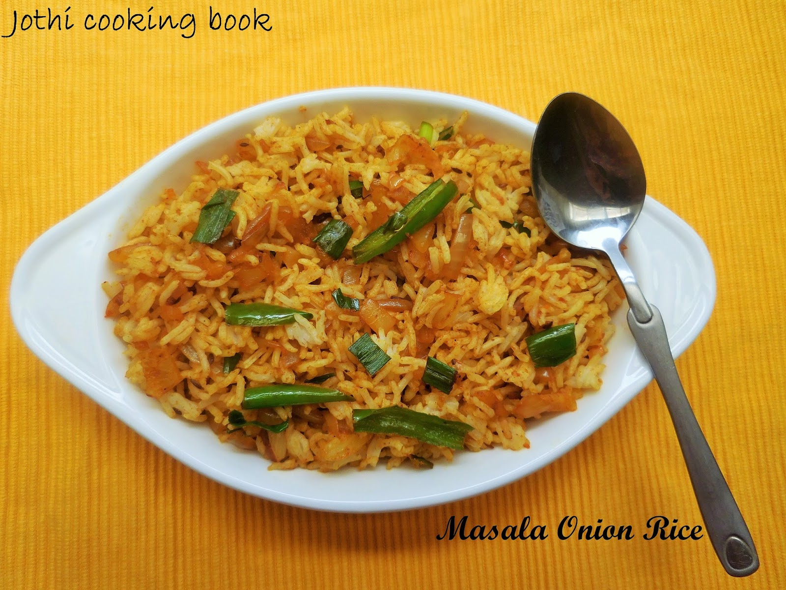 Jothi Cooking Book: Masala Onion Rice