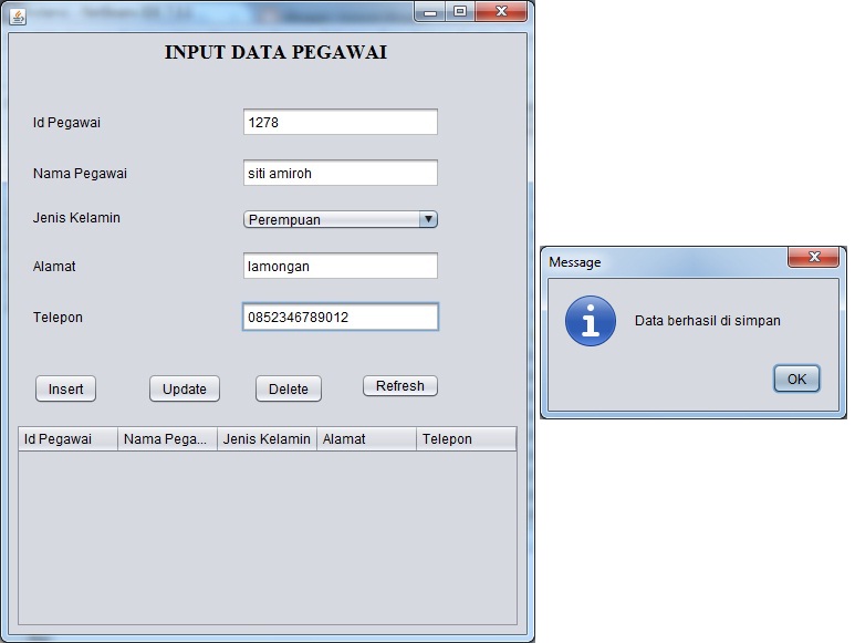 Membuat Program Input Data Menggunakan Netbeans IDE 7.3.1