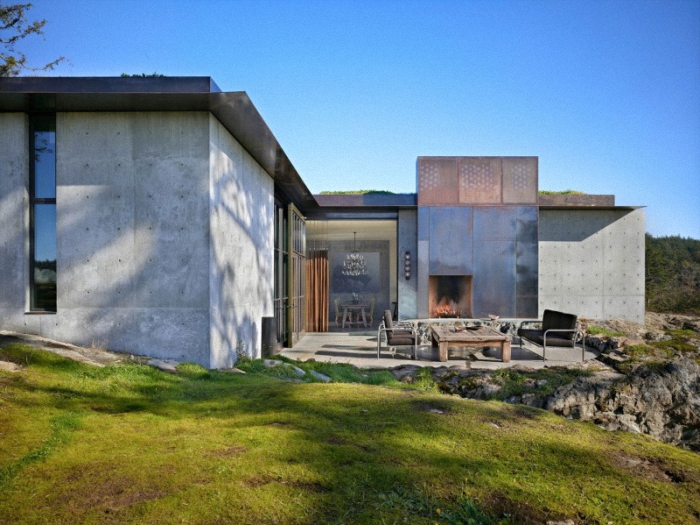 La Casa Pierre Incrustada en las Rocas por Arquitectos Olson Kundig