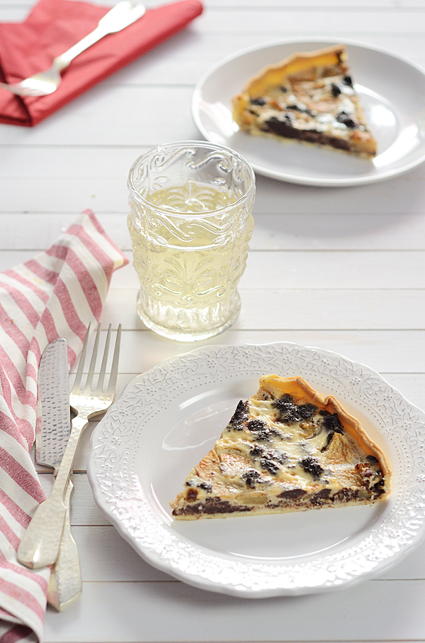 ¡Qué cosa tan dulce!: Quiche de morcilla y manzana
