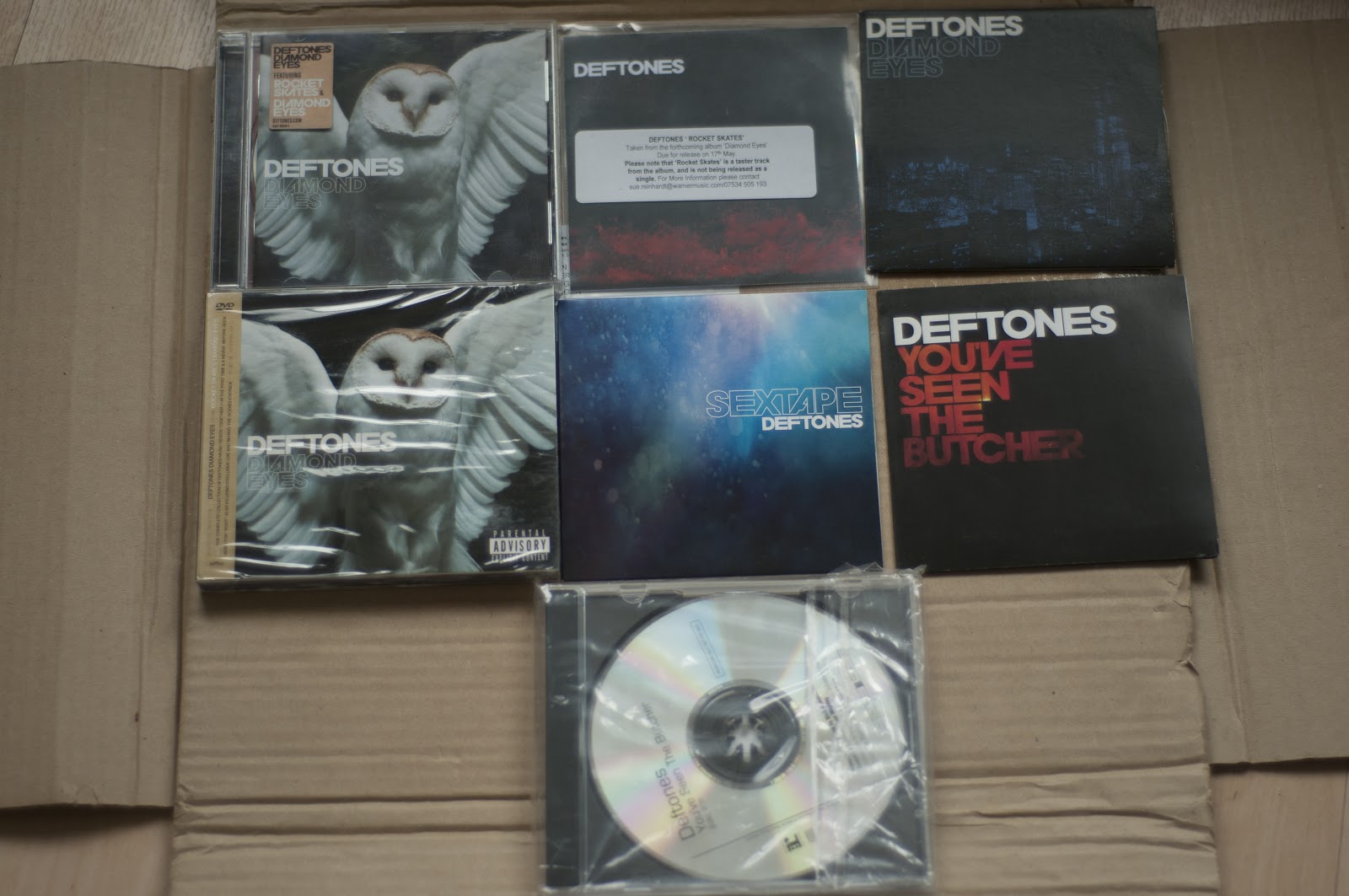 Deftones Collection: Deftones CD's, singles and cassettes.