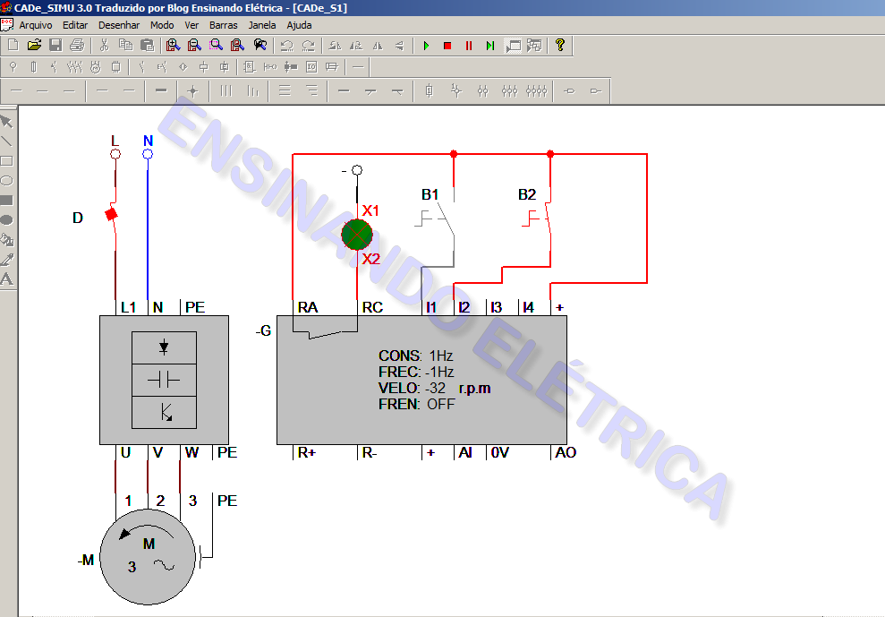 Como utilizar o Inversor de Frequência no CADe SIMU e simular ...