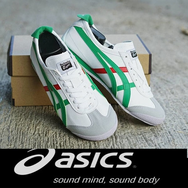 Sepatu Asics Onitsuka Tiger mexico Putih Hijau [ATM1805] | Omsepatu.com