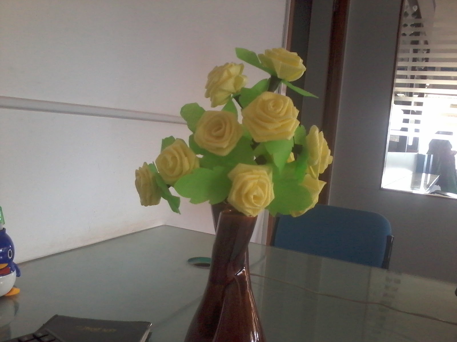 MYCRAFTIDEASOFALL..: ROSE FLOWERS USING FLEX PAPERS