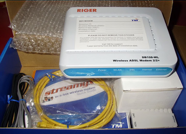 Streamyx Riger DB108-WL Specs