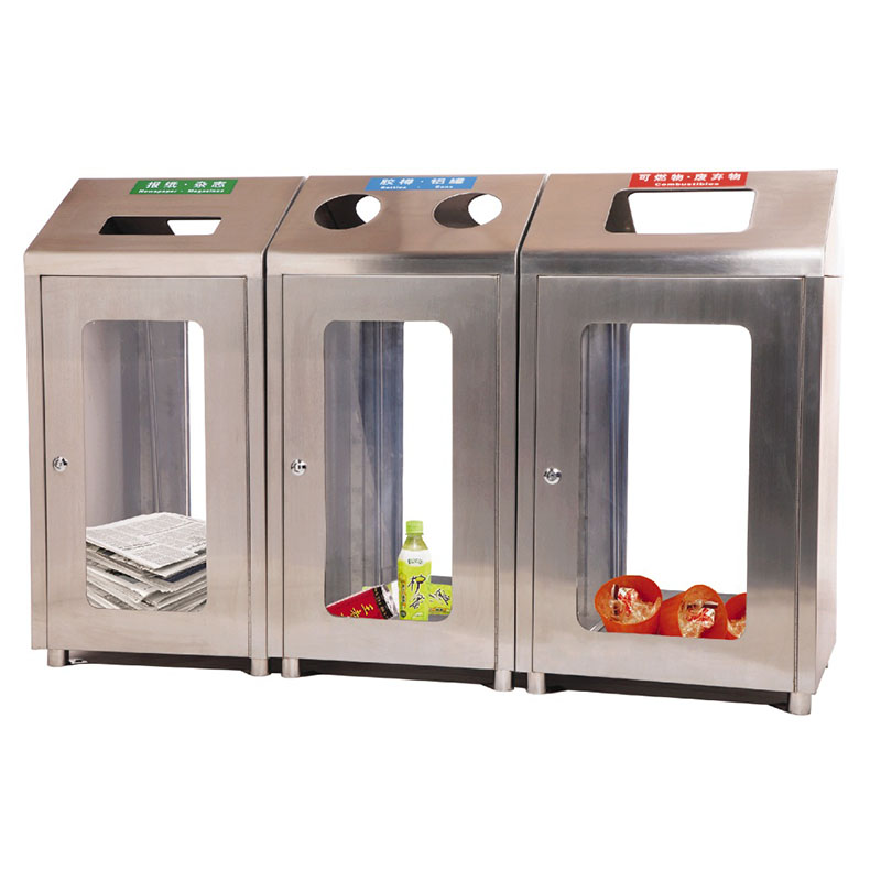 Thùng rác thép ba ngăn ~ Chuyên thùng rác nhập khẩu giá rẻ tại Hà Nội ...