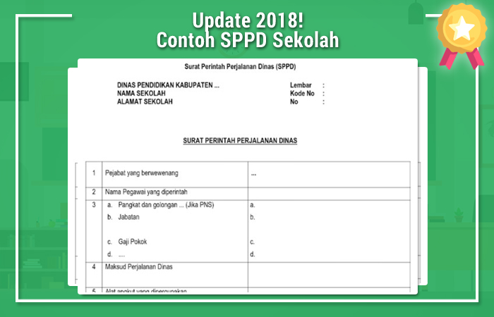 Yuk Cek 6+ Contoh Sppd Sekolah 2021 Paling Baru - Surat Resmi Dan Surat ...