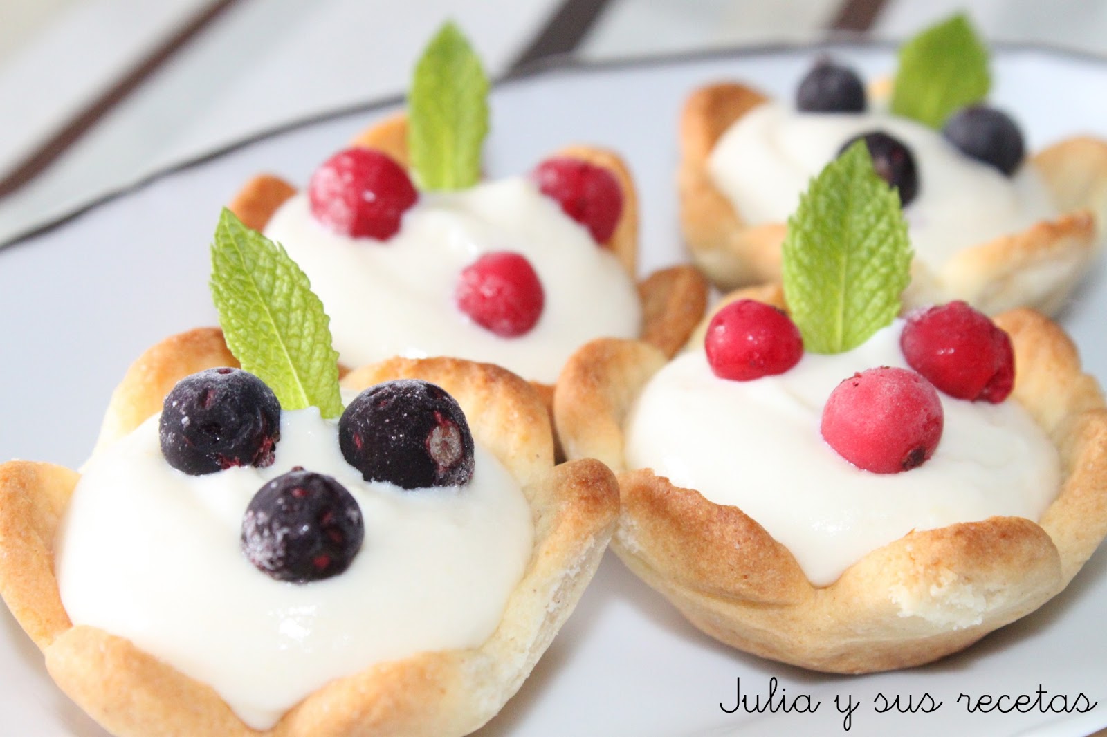 JULIA Y SUS RECETAS: Tartaletas de crema de leche condensada