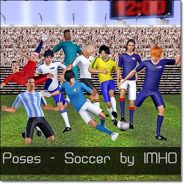 IMHO sims: 13 Poses Soccer TS3 by IMHO