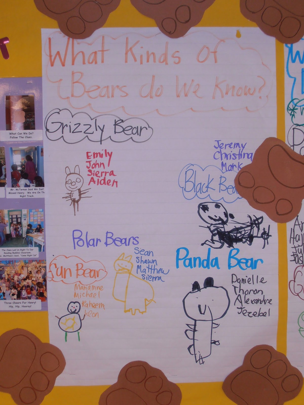 Kindergarten Korner : Bear Inquiry