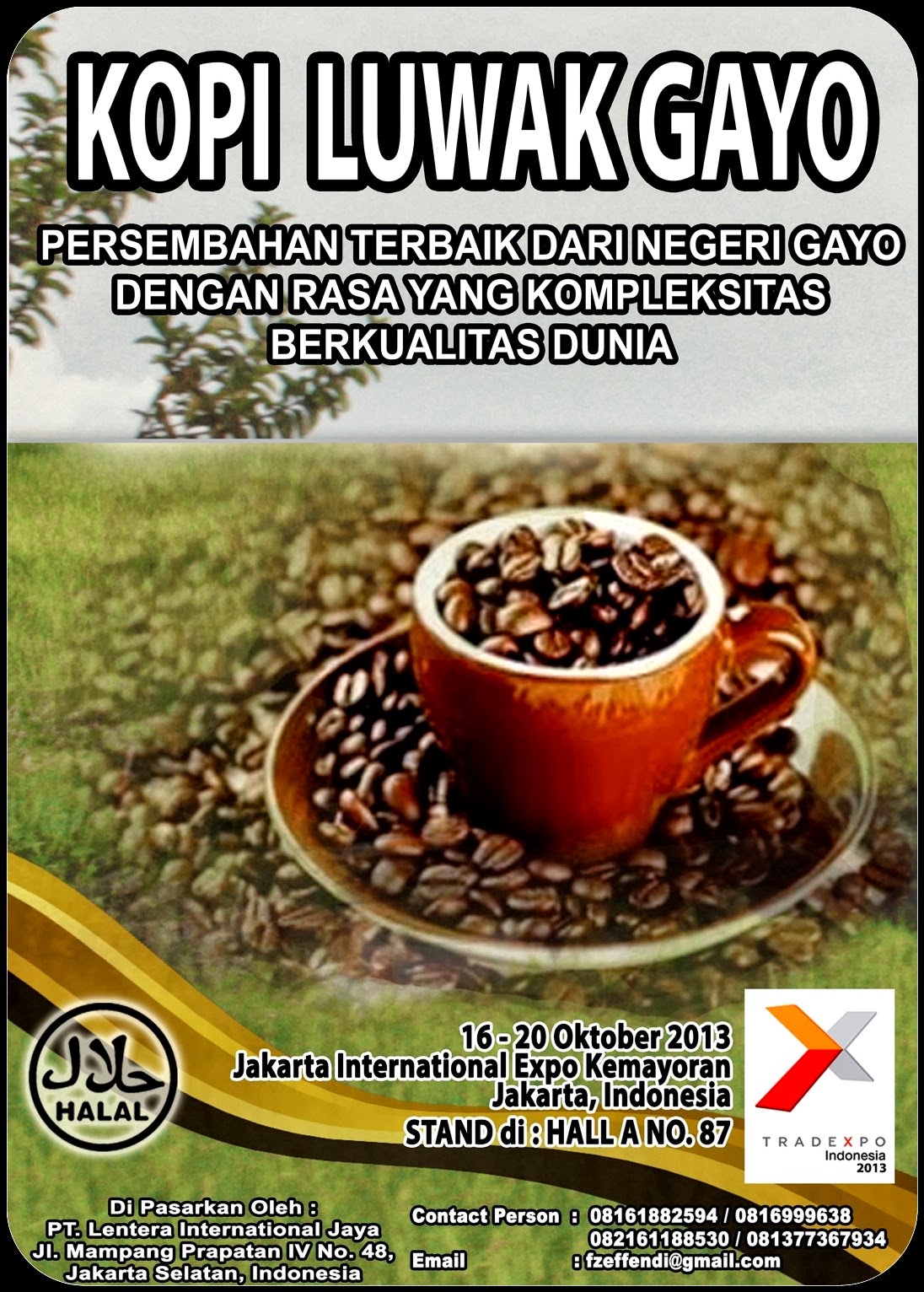 Kopi Luwak , Wild Civets Coffee From Gayo Mountain - Sumatra: Kopi ...