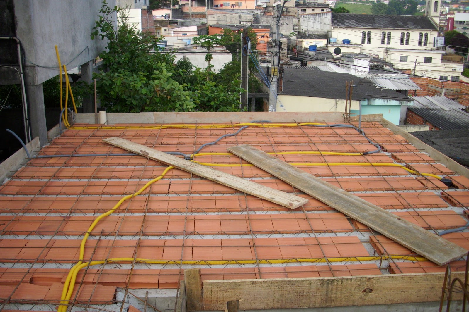 Concretagem da laje - Construindo Nossa House