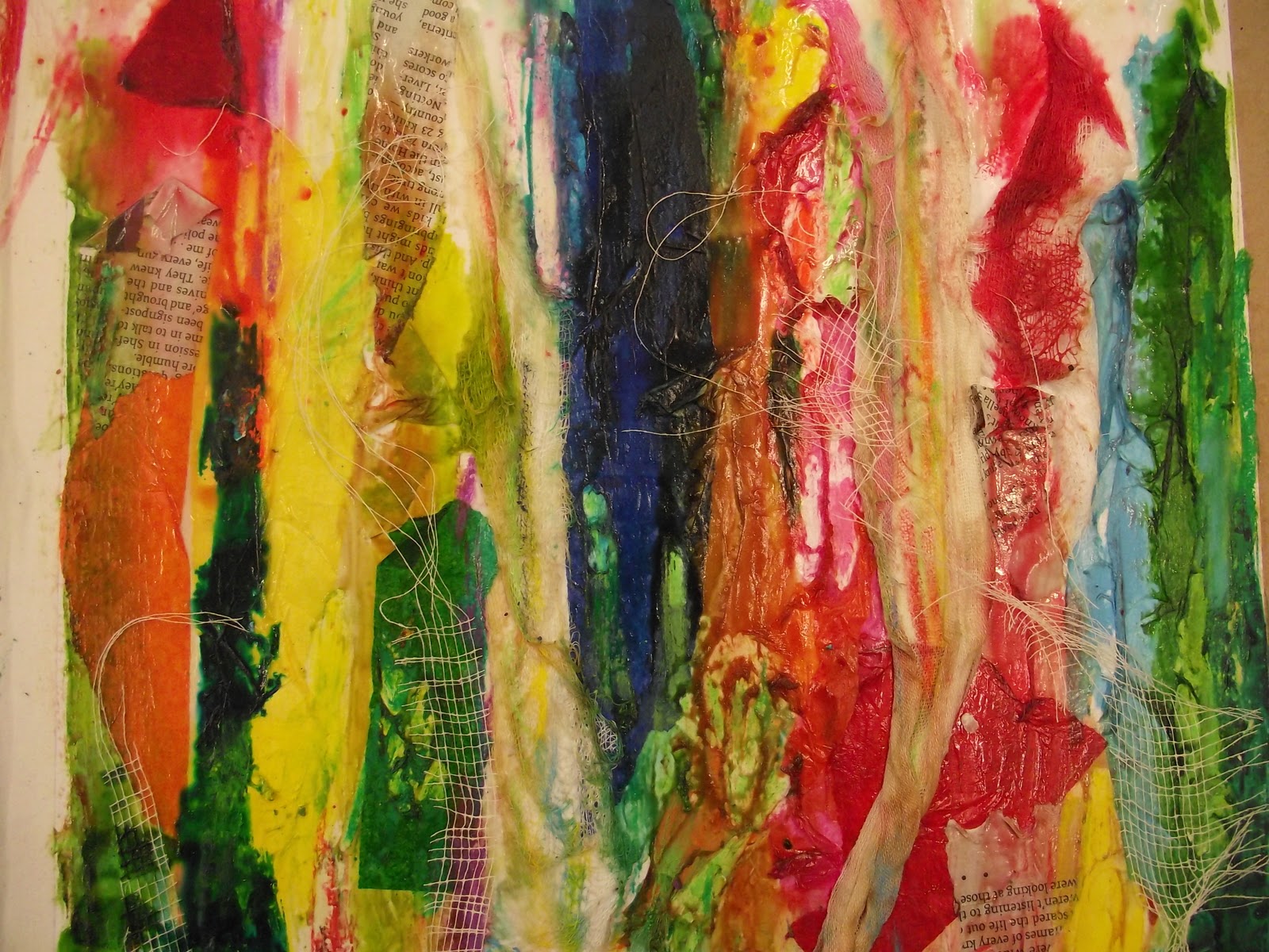 Art Foundation: Creating different textures...