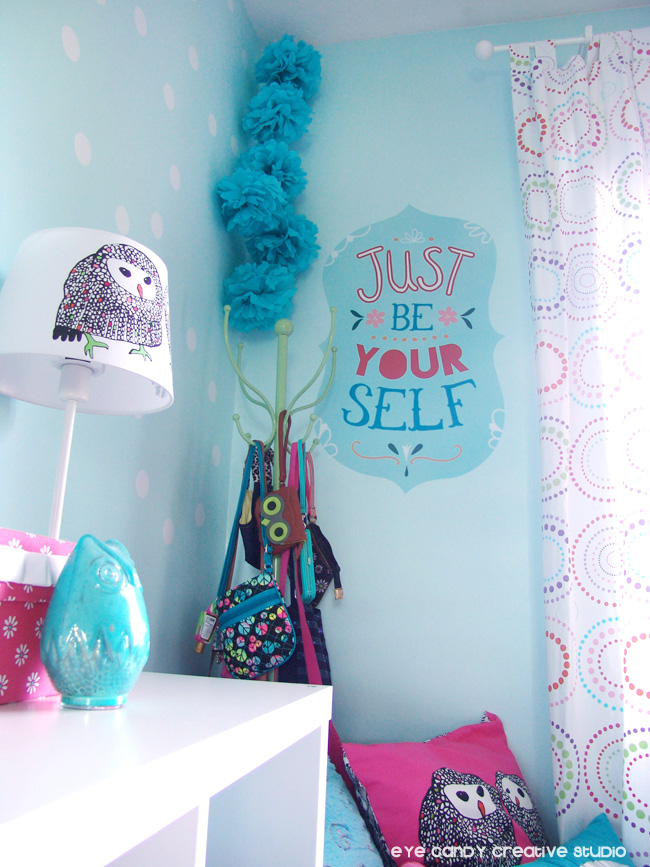 Eye Candy Creative Studio: HOME :: Tween Bedroom Wall Decor