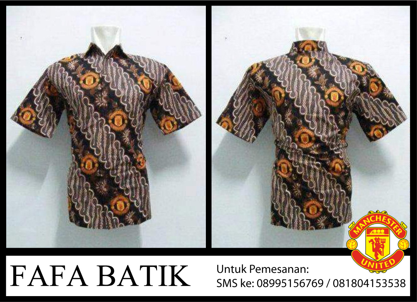 KEMEJA BATIK BOLA KLUB MANCHESTER UNITED #225 - FAFA BATIK
