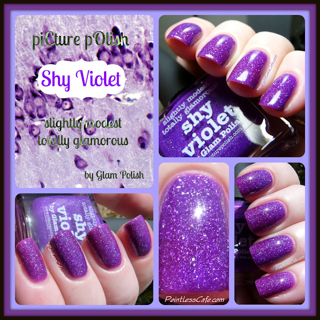 piCture pOlish Shy Violet - Swatches and Review | Pointless Cafe