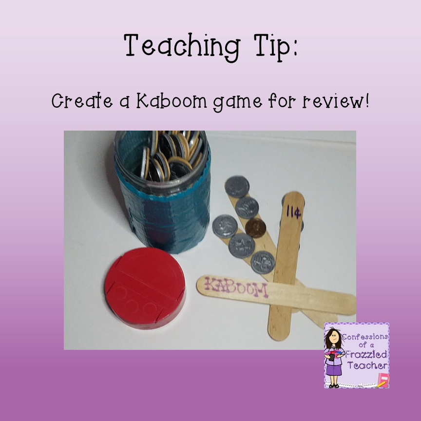 Confessions of a Frazzled Teacher: Teaching Tip: Create a Kaboom Game!