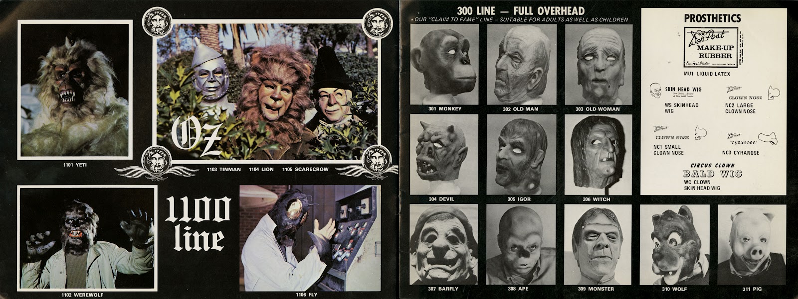 1977 Don Post Catalog | Blood Curdling Blog of Monster Masks