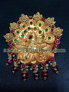 Elegant Peacock Lockets - Jewellery Designs